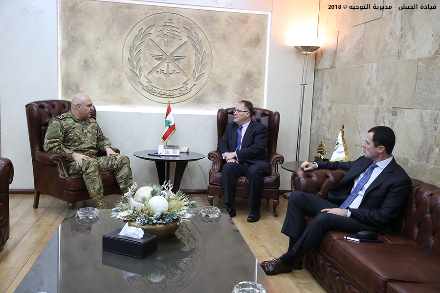 استقبالات قائد الجيش العماد جوزاف عون | الموقع الرسمي للجيش اللبناني