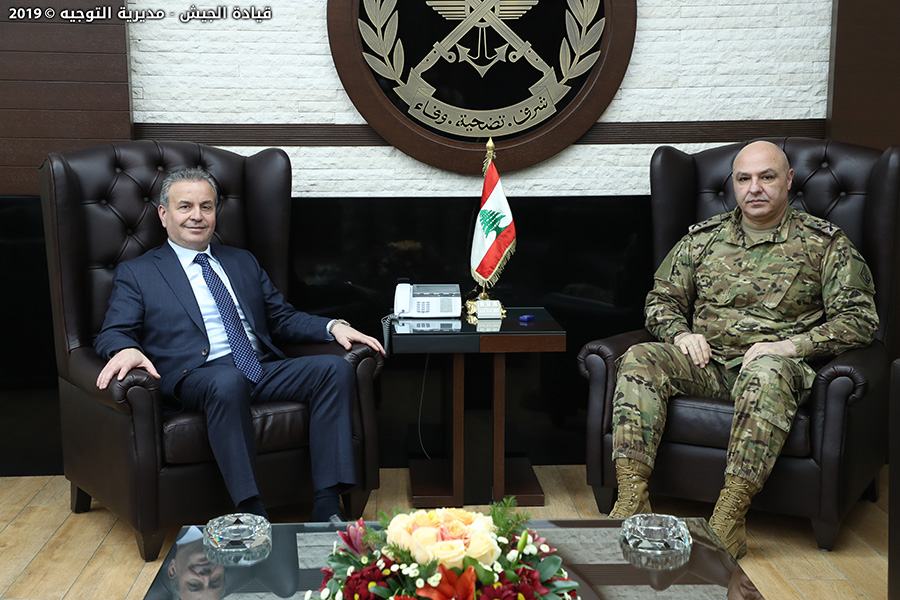 Visitors of the Armed Forces Commander | الموقع الرسمي للجيش اللبناني