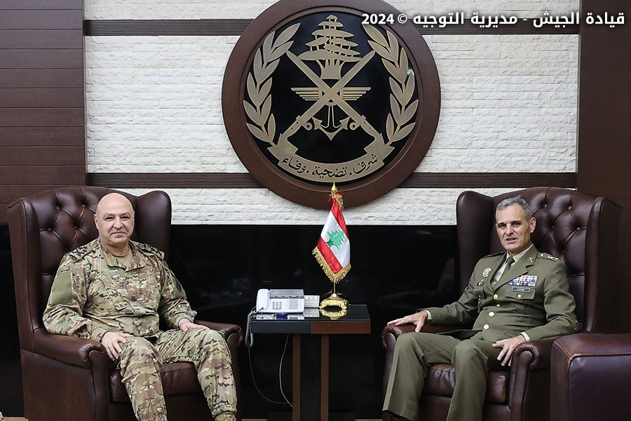 Visitors of General Aoun | الموقع الرسمي للجيش اللبناني