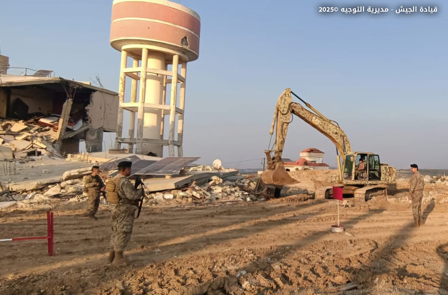 Déploiement des unités de l'armée à Ras al-Naqoura, Alma al-Shaab, Tayr ...