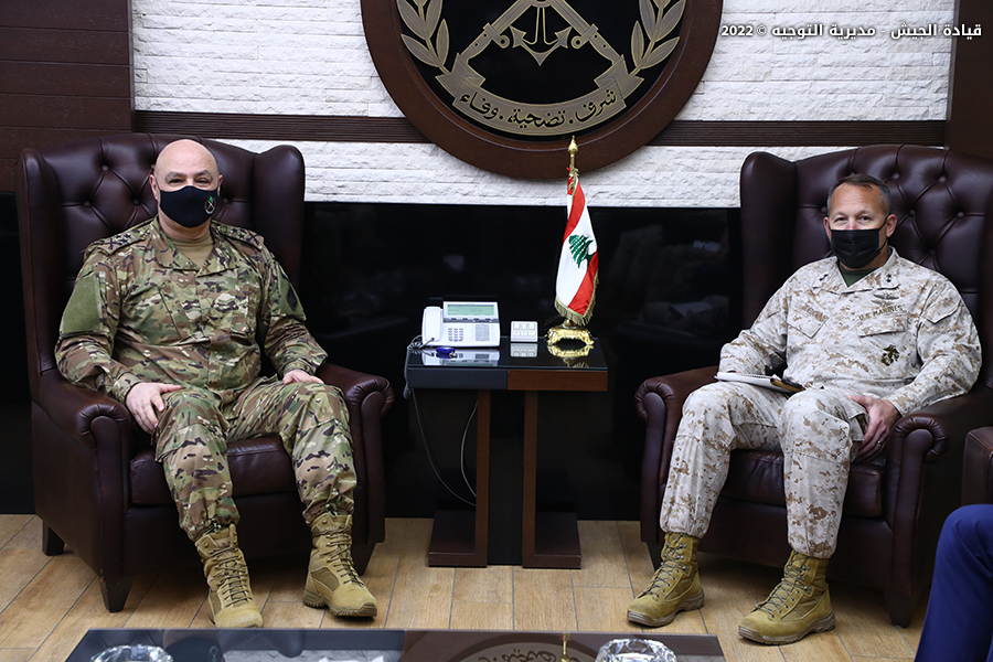 Visitors of General Aoun | الموقع الرسمي للجيش اللبناني