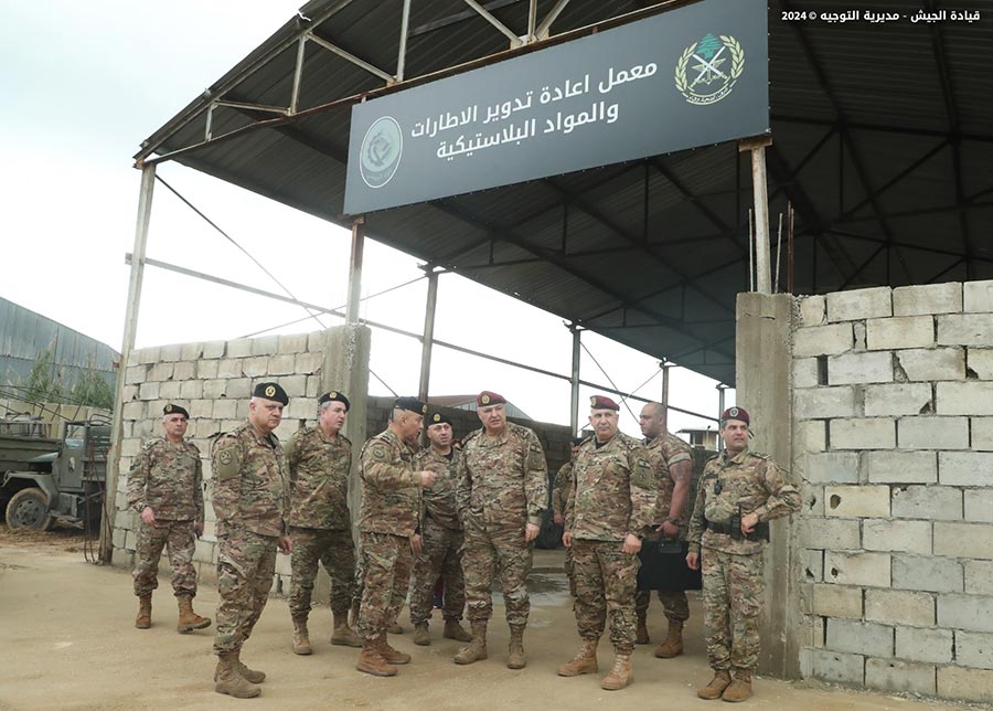 The Lebanese Armed Forces Commander visits the Logistic Brigade and the ...