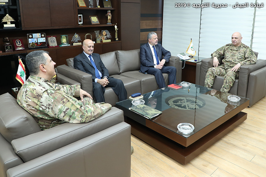 Visitors of the Armed Forces Commander | الموقع الرسمي للجيش اللبناني
