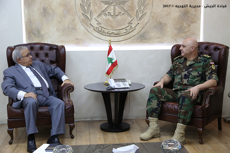 Visitors of the Armed Forces Commander | الموقع الرسمي للجيش اللبناني