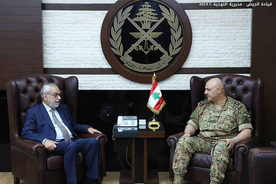 Visitors of General Aoun | الموقع الرسمي للجيش اللبناني