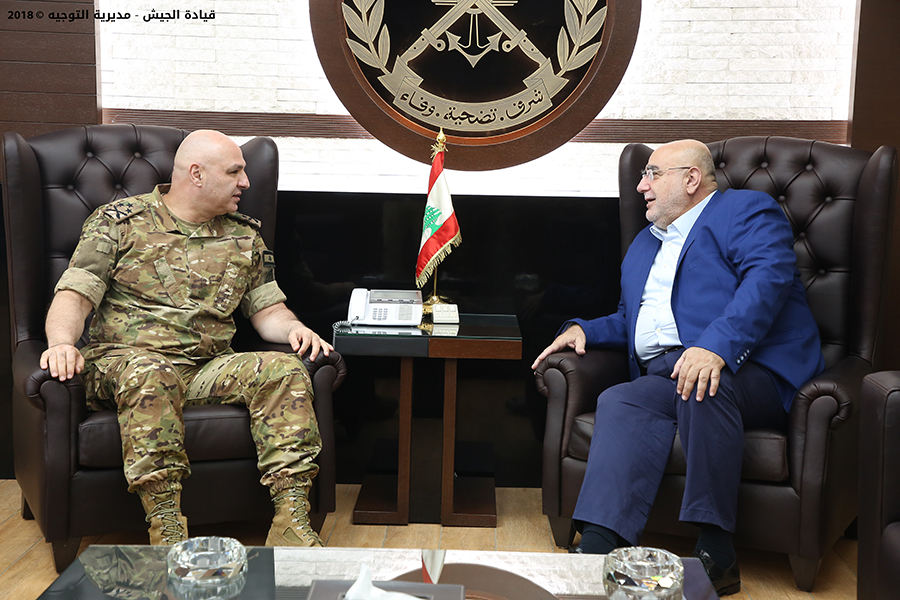 Visitors of the Armed Forces Commander | الموقع الرسمي للجيش اللبناني