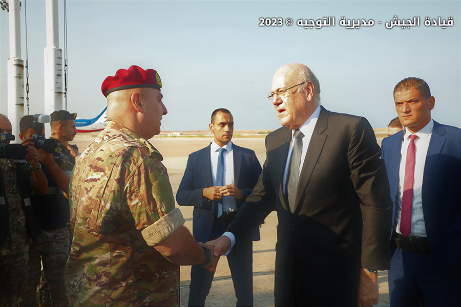 Prime Minister Najib Mikati Visits Beirut Air Base in the Presence of ...