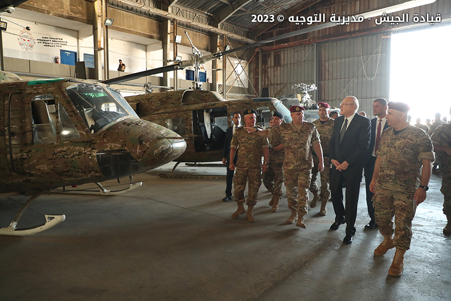 Prime Minister Najib Mikati Visits Beirut Air Base in the Presence of ...