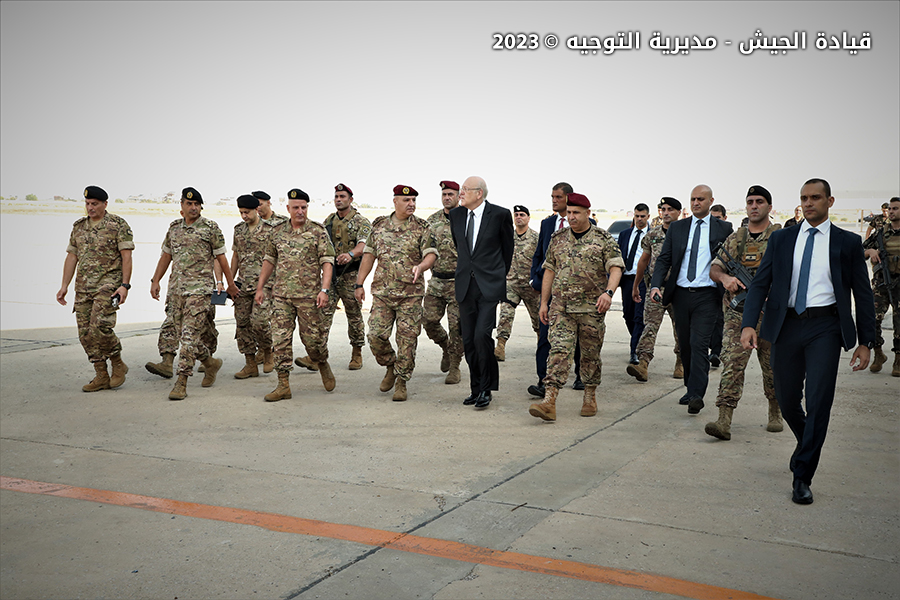 Prime Minister Najib Mikati Visits Beirut Air Base in the Presence of ...