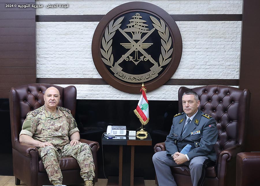 استقبالات العماد قائد الجيش | الموقع الرسمي للجيش اللبناني