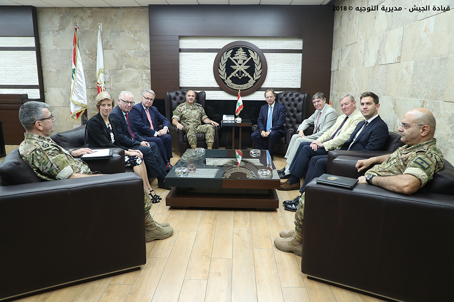 Visitors of the Armed Forces Commander | الموقع الرسمي للجيش اللبناني