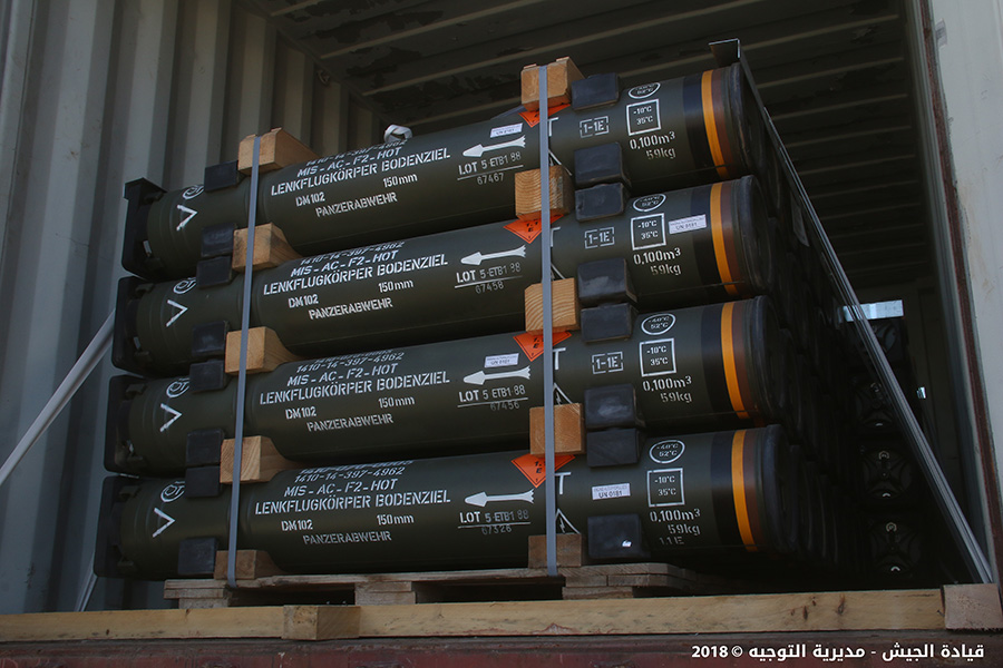 The handover of weapons and equipment from the French authorities ...