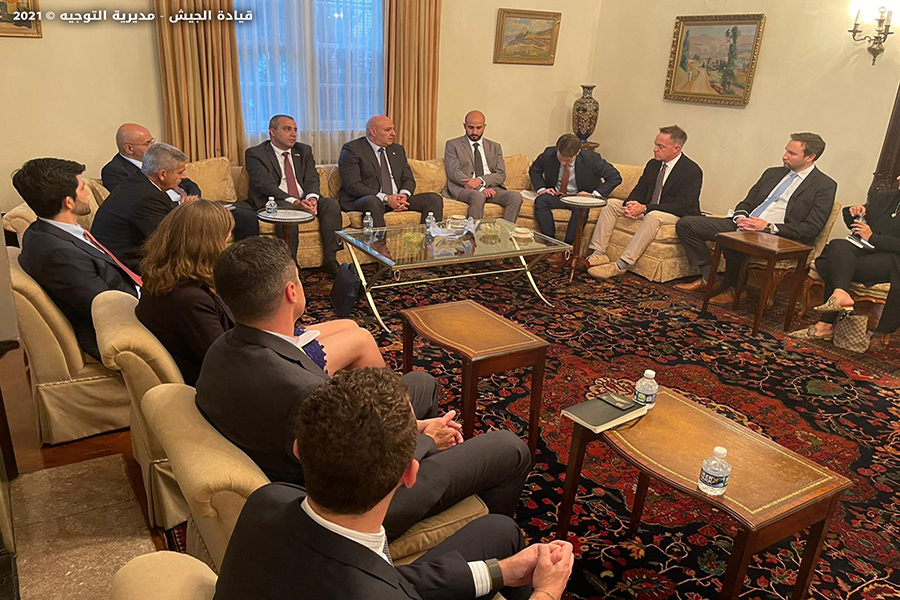 The Army Commander in Chief meets with a delegation of congressional ...