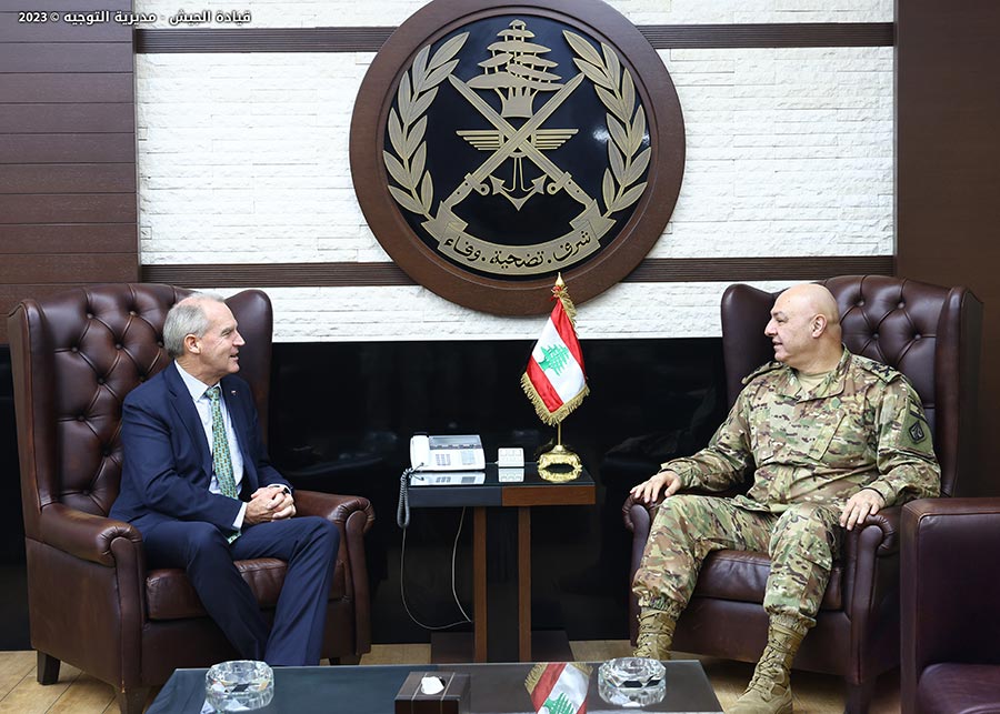 Visitors of General Aoun | الموقع الرسمي للجيش اللبناني