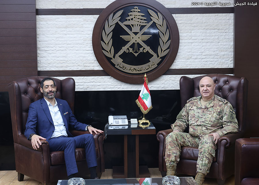 Visitors of General Aoun | الموقع الرسمي للجيش اللبناني