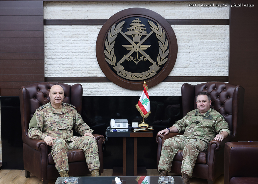 استقبالات العماد قائد الجيش | الموقع الرسمي للجيش اللبناني