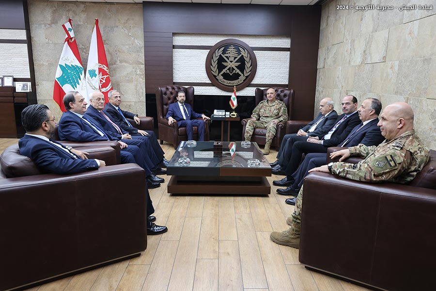 Visitors of General Aoun | الموقع الرسمي للجيش اللبناني