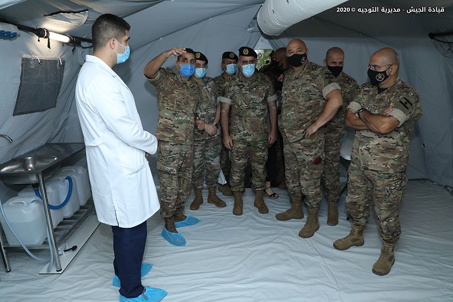 The LAF Commander Visited the Military Healthcare Unit | الموقع الرسمي ...