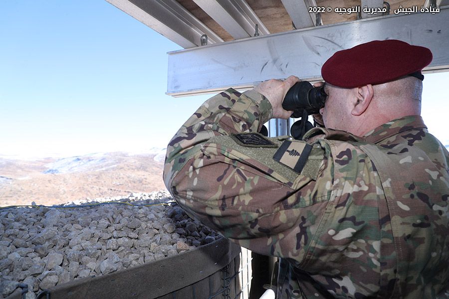 The Lebanese Army Commander in Chief inaugurates a road linking a ...